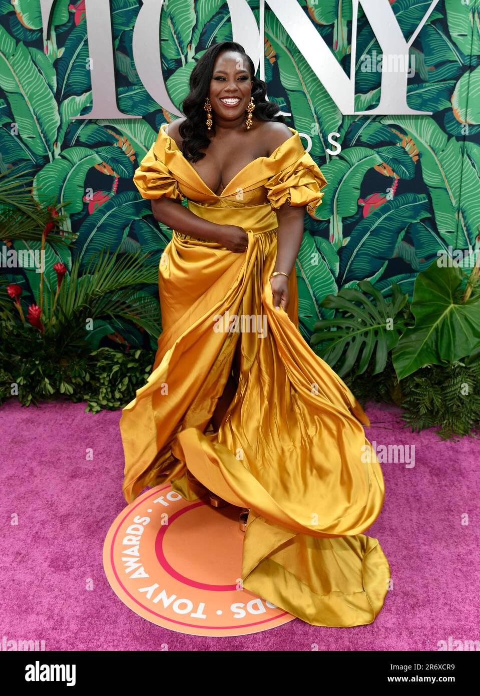 Crystal Lucas-Perry arrives at the 76th annual Tony Awards on Sunday ...
