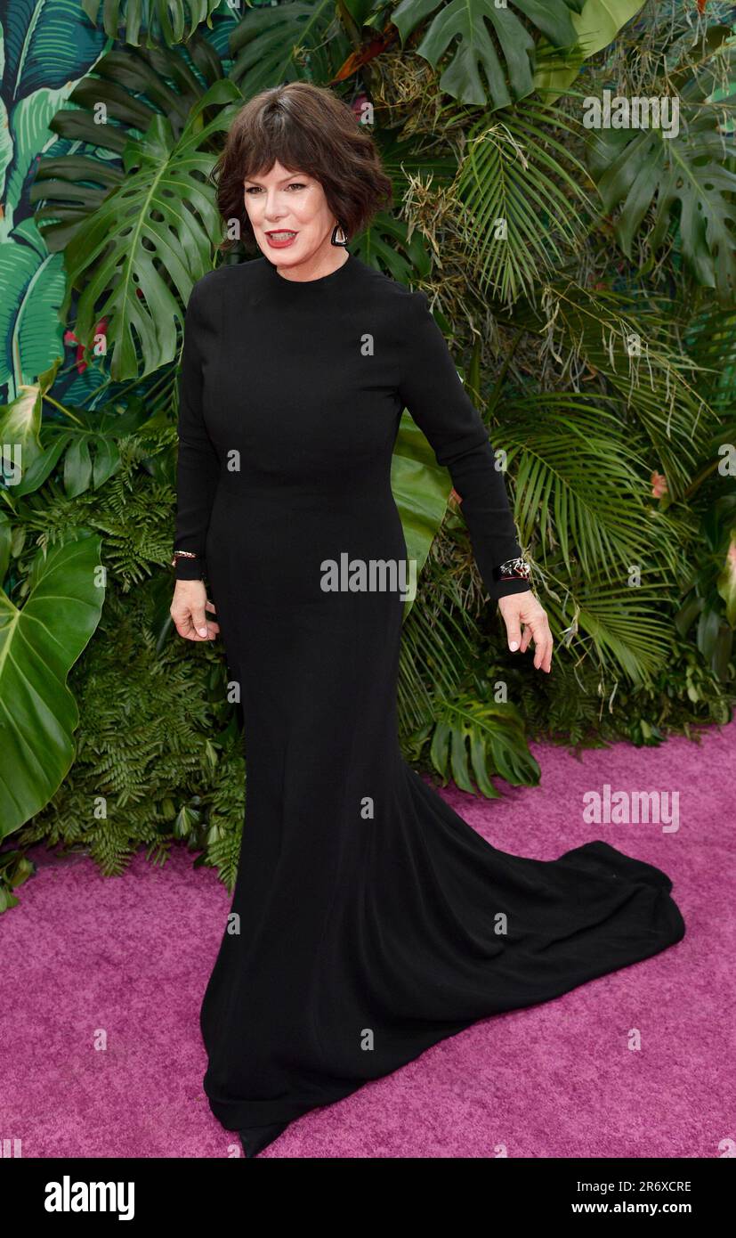 Marcia Gay Harden arrives at the 76th annual Tony Awards on Sunday ...