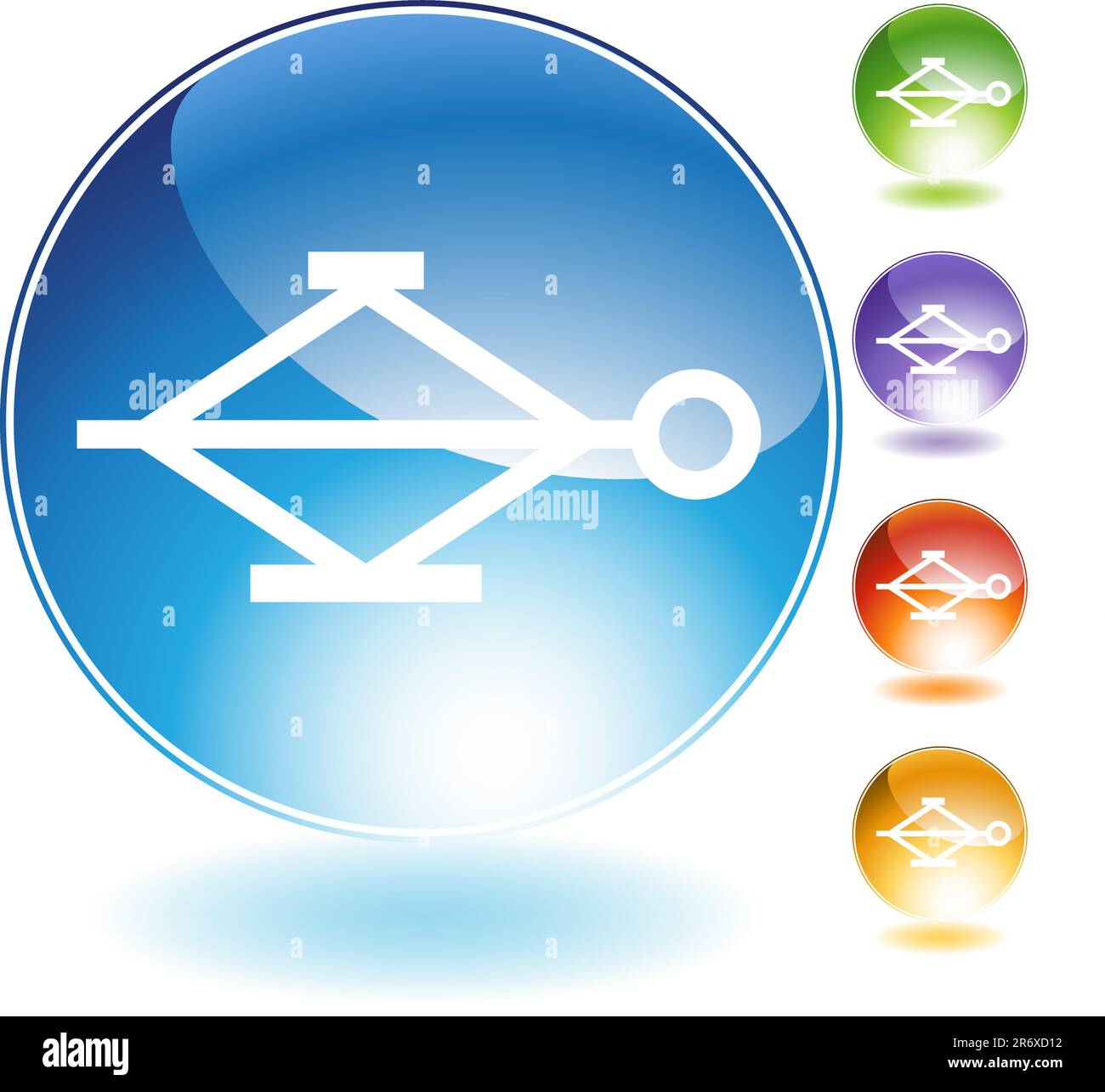Tire jack crystal icon isolated on a white background Stock Vector ...