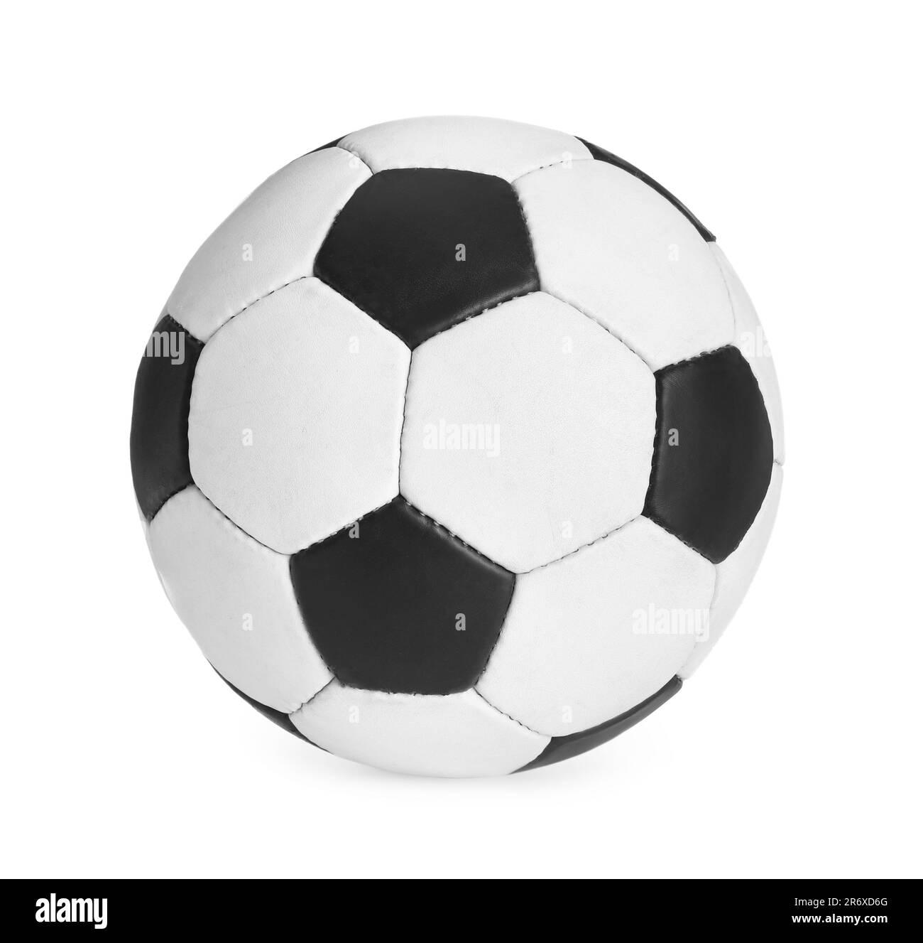 Soccer ball on white background. Football equipment Stock Photo - Alamy