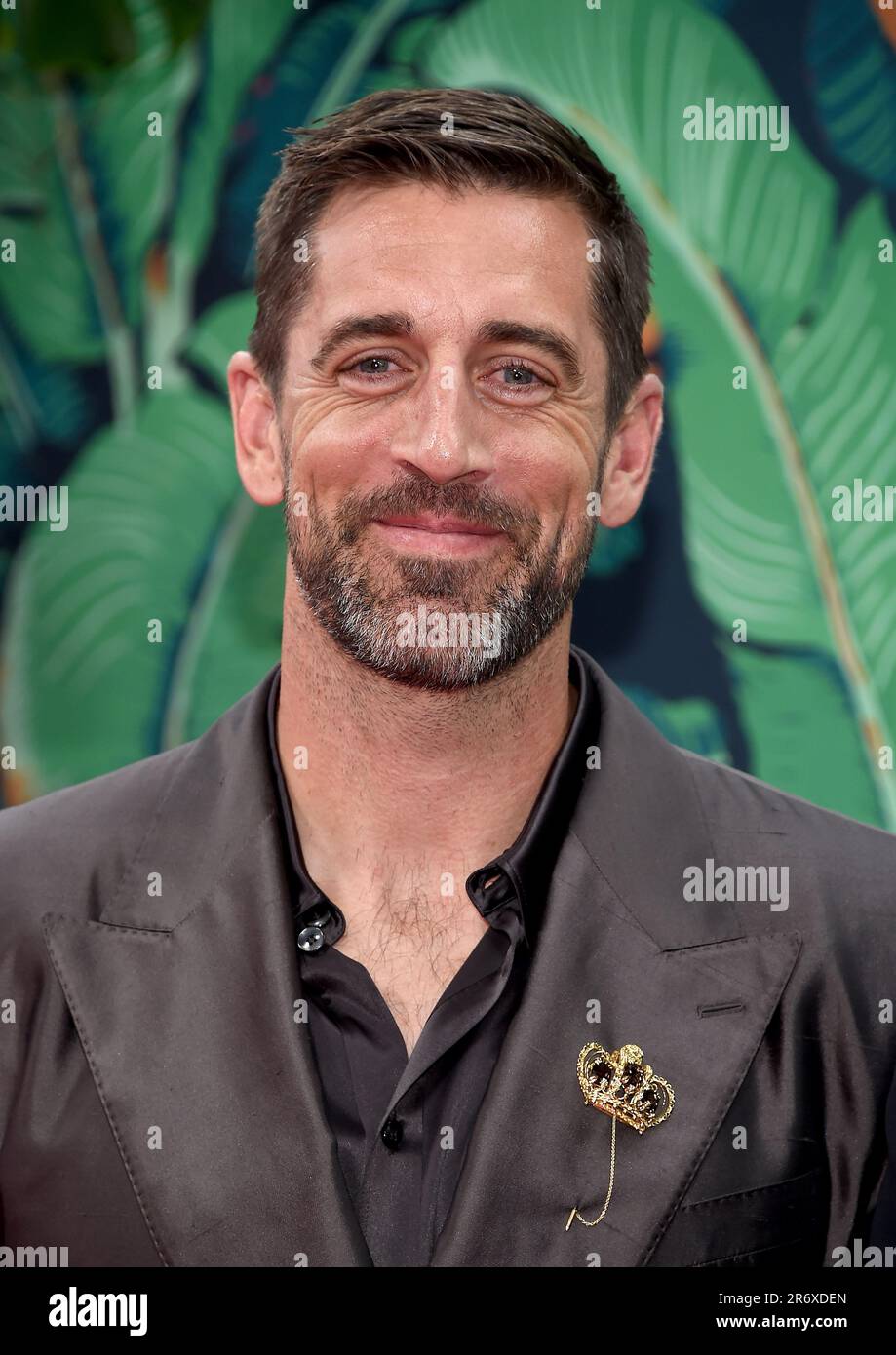 New York City, USA. 11th June, 2023. Aaron Rodgers arriving at the 76th ...