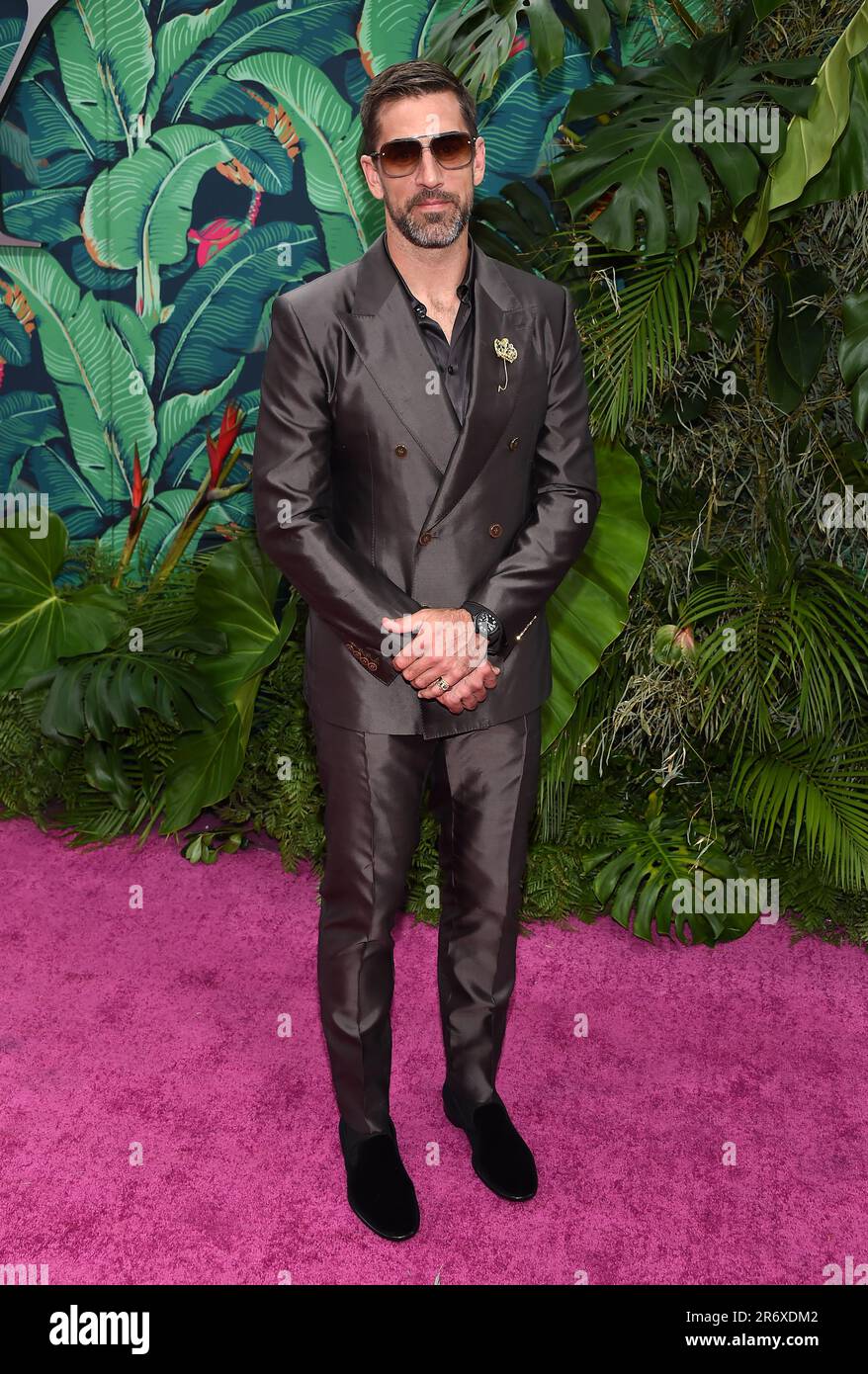 New York City, USA. 11th June, 2023. Aaron Rodgers arriving at the 76th ...