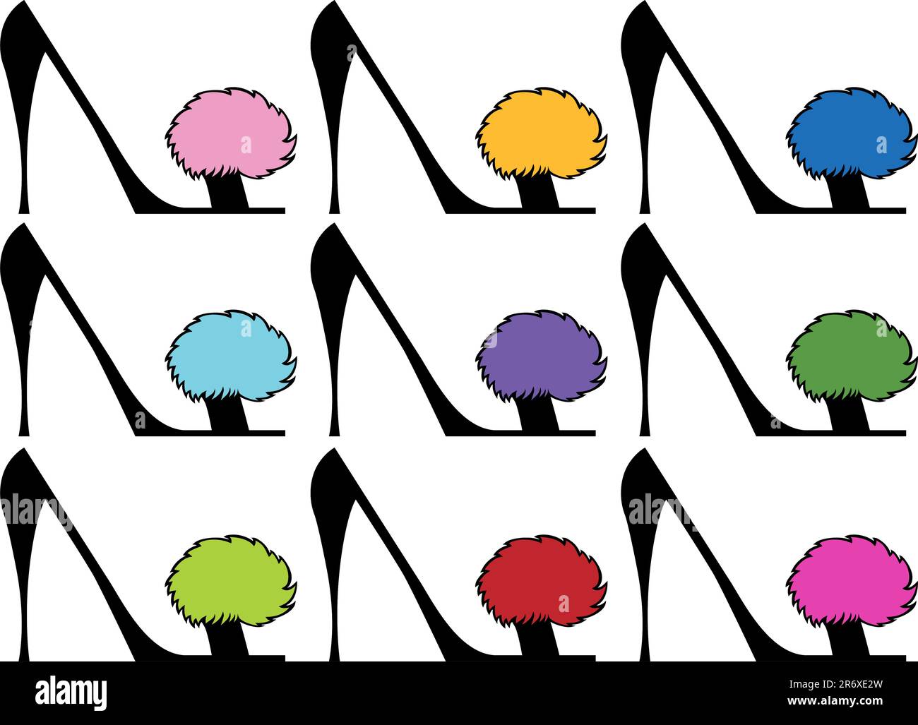 Women shoes in black Stock Vector Images - Alamy