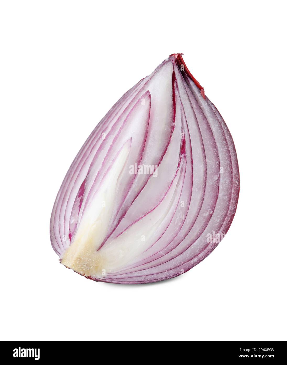 Fresh cut red onion isolated on white Stock Photo - Alamy