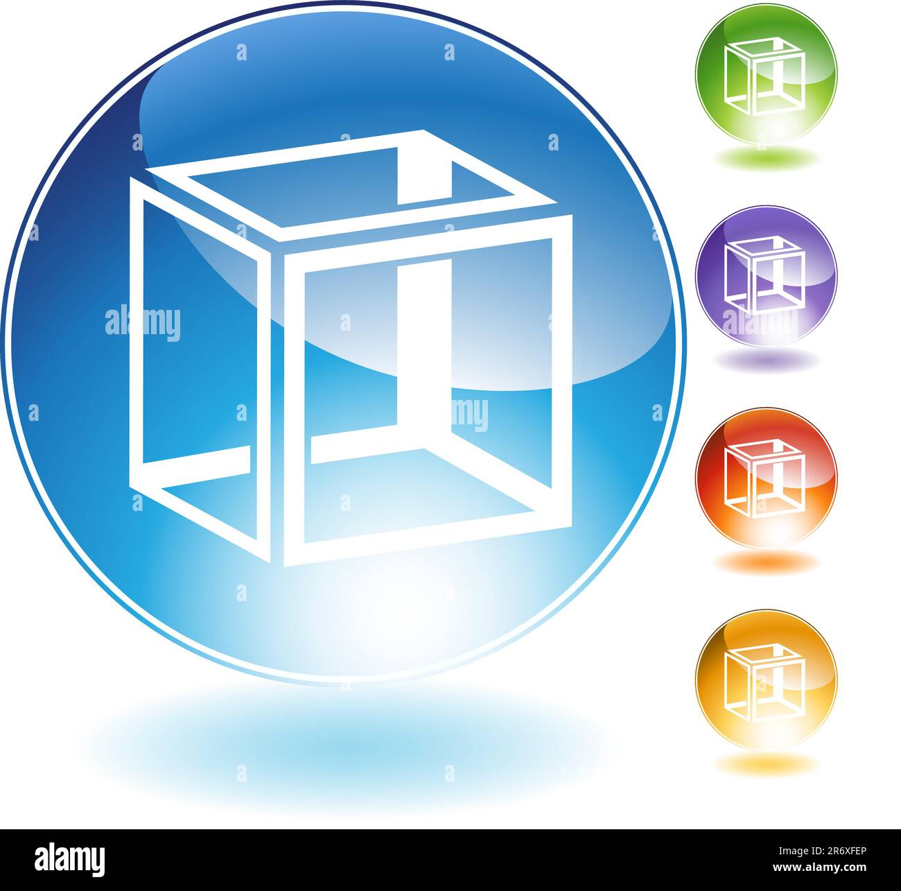 Cube and sphere Stock Vector Images - Alamy