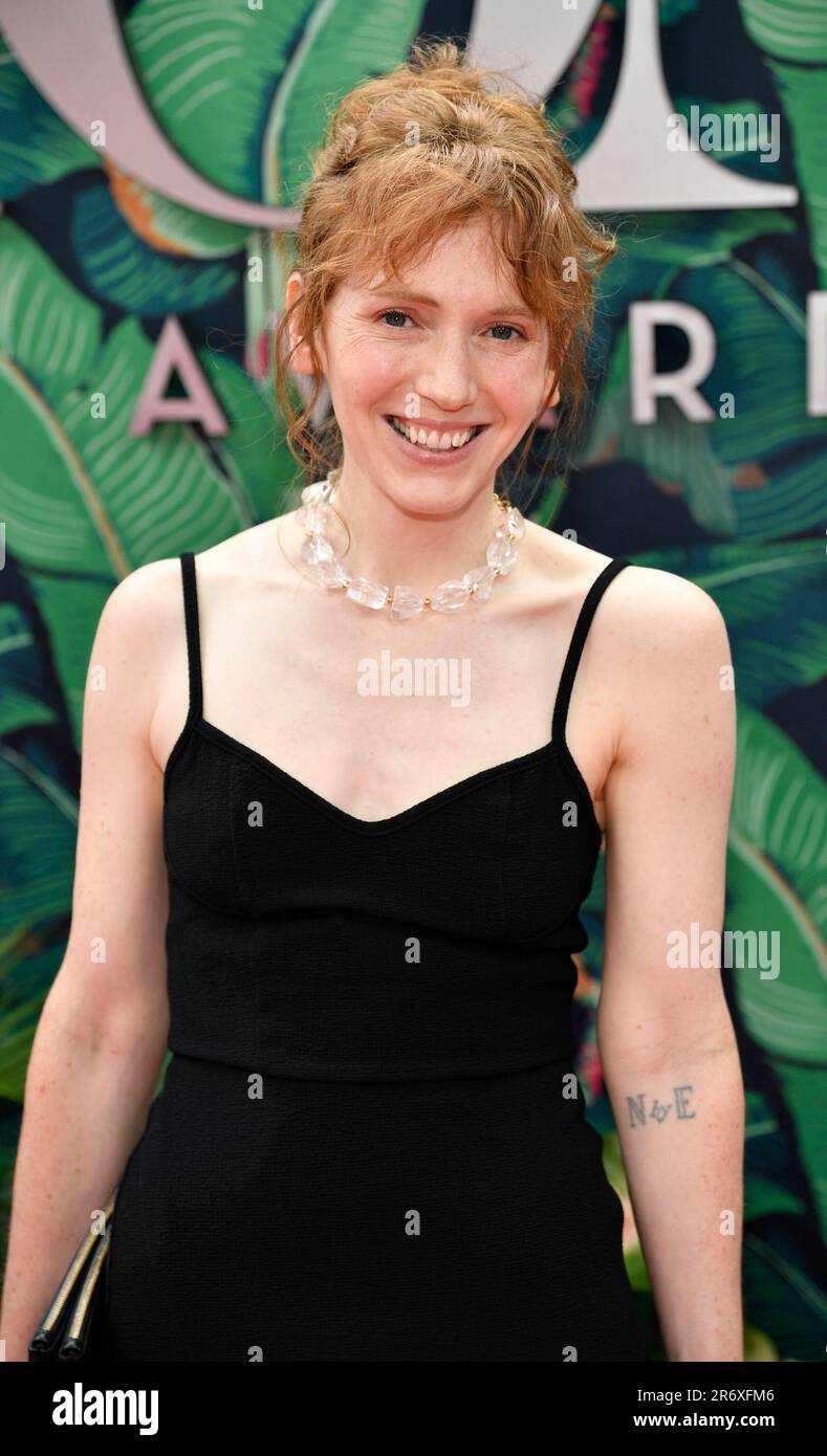 Lucy Mackinnon arrives at the 76th annual Tony Awards on Sunday, June ...