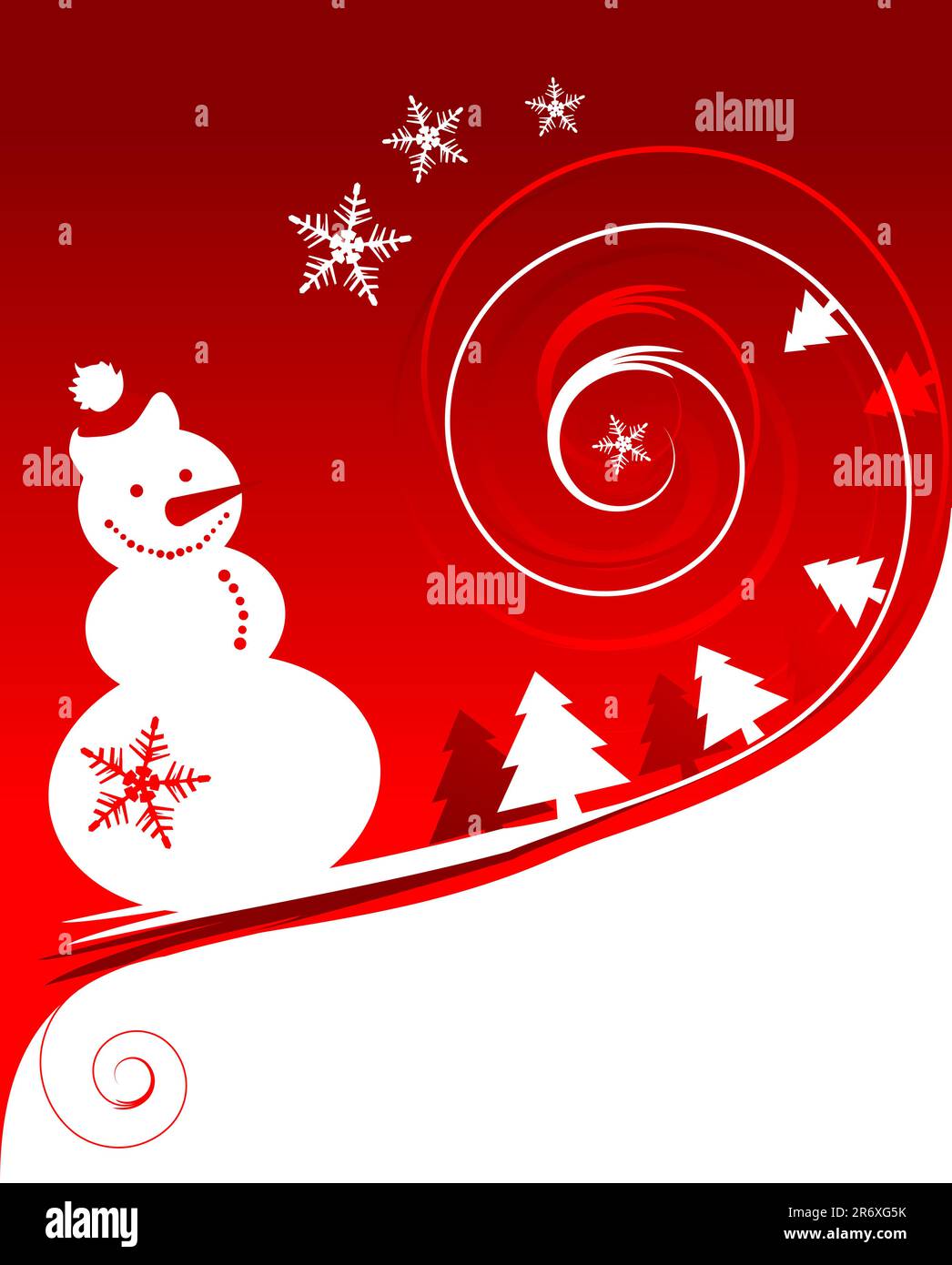 Happy snowman, christmas card Stock Vector Image & Art - Alamy
