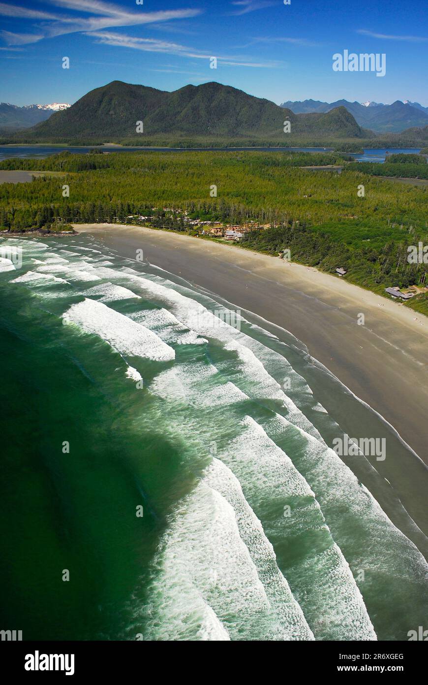Aerial image of Cox Bay, BC, Canada Stock Photo - Alamy