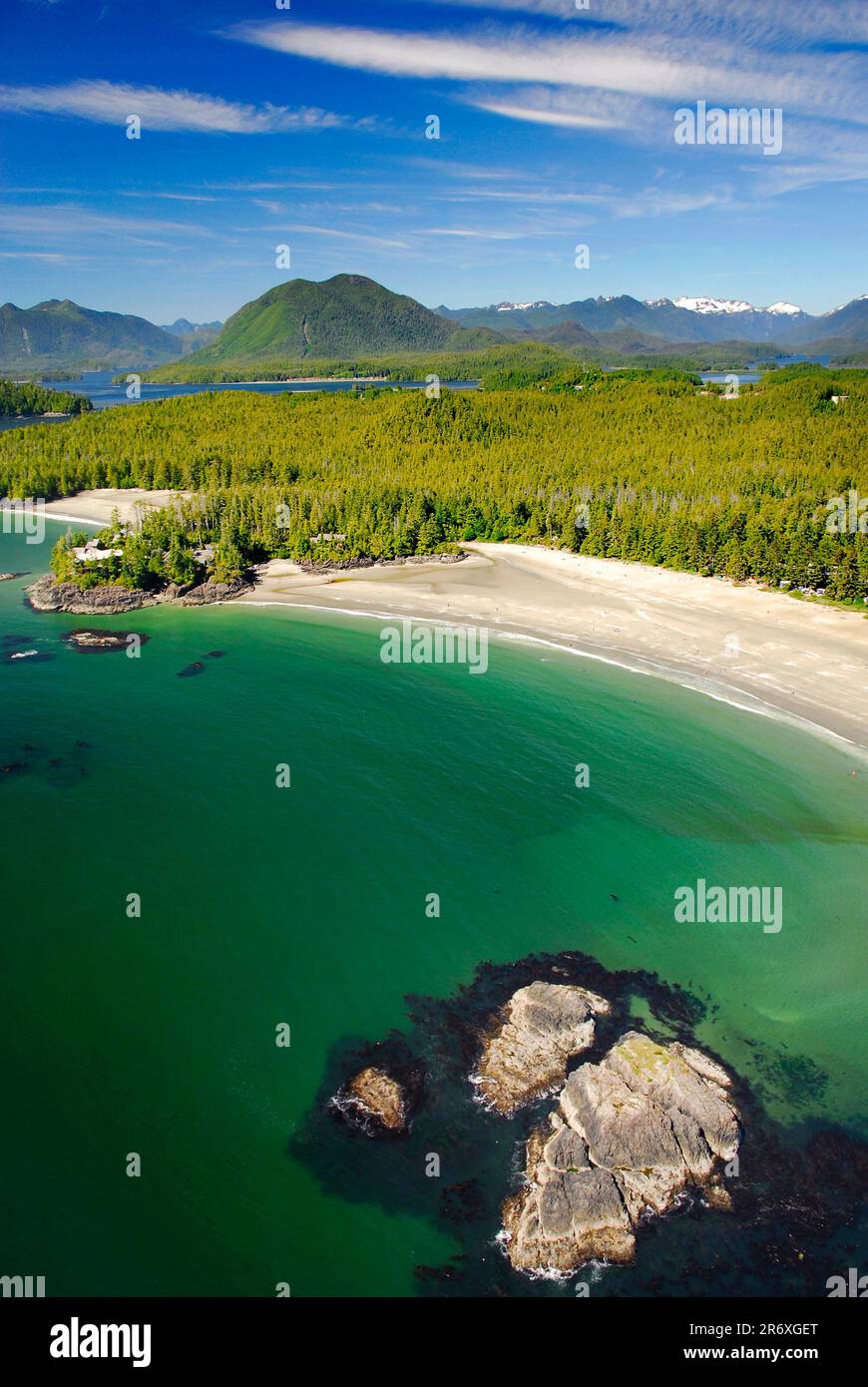 Aerial image of MacKenzie Beach, BC, Canada Stock Photo - Alamy