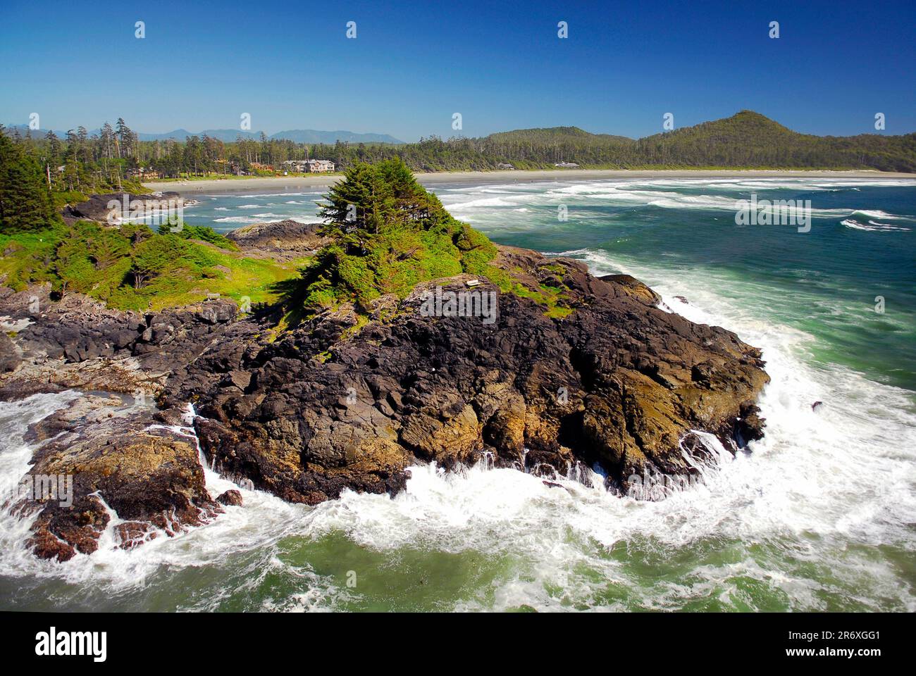 Aerial long beach vancouver island hi-res stock photography and images ...