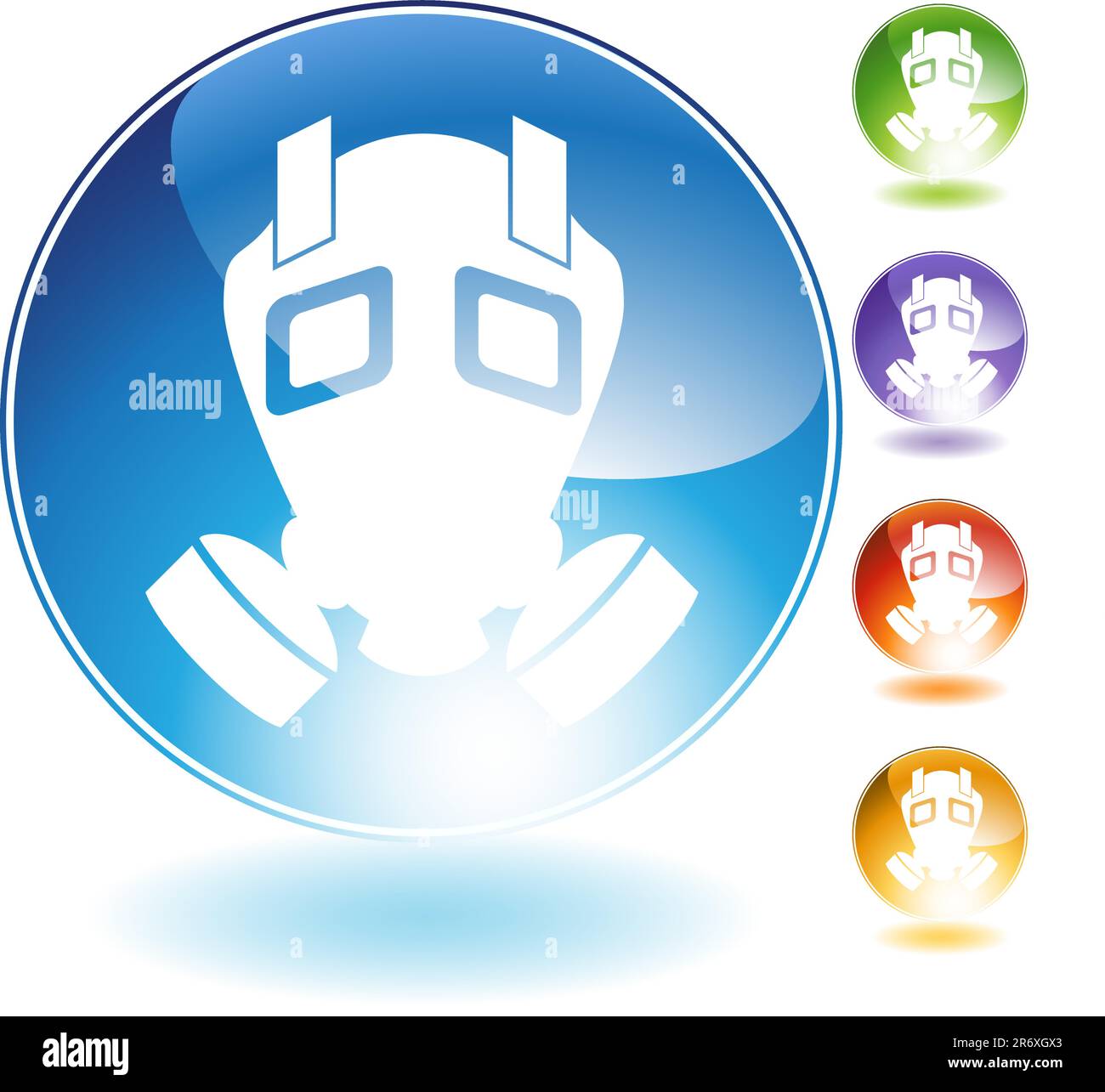 Gas mask icon image Stock Vector Images - Alamy