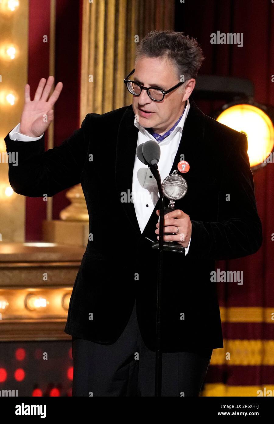 Patrick Marber accepts the award for best direction of a play for ...
