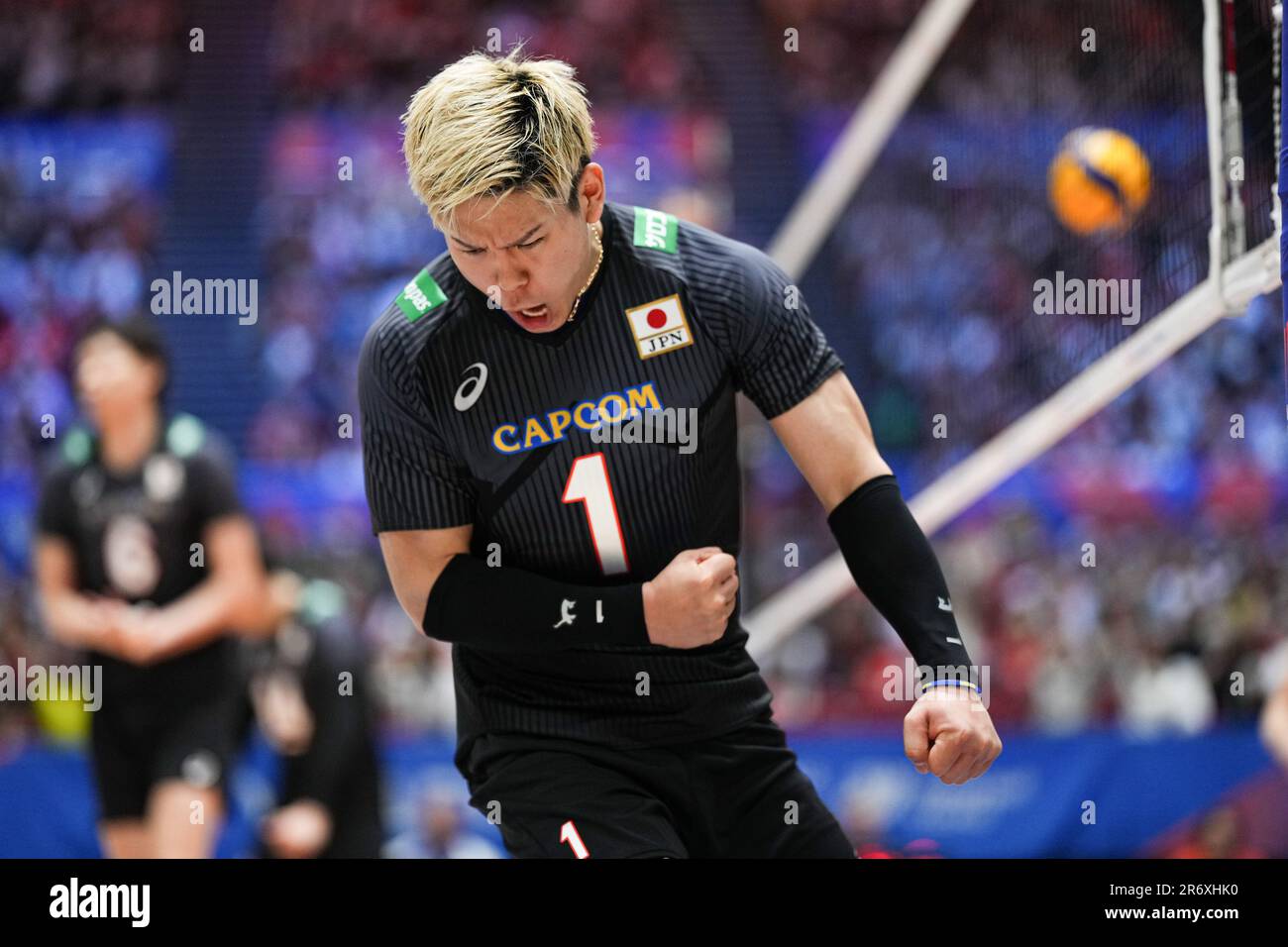 Nippongaishi Hall, Aichi, Japan. 9th June, 2023. Yuji Nishida (JPN), JUNE 9, 2023 - Volleyball ...