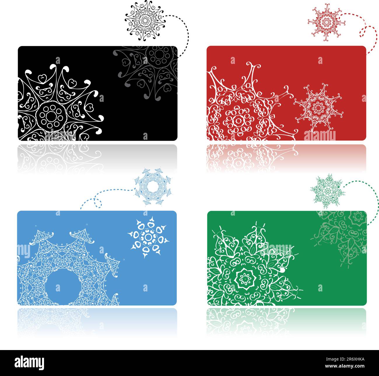 Gift cards black red Stock Vector Images - Alamy