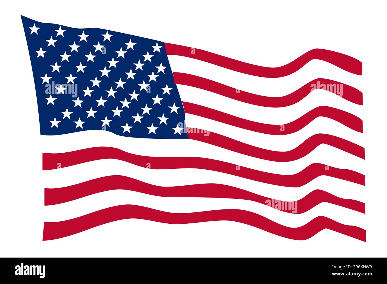 American flag, vector color Illustration Stock Vector Image & Art - Alamy