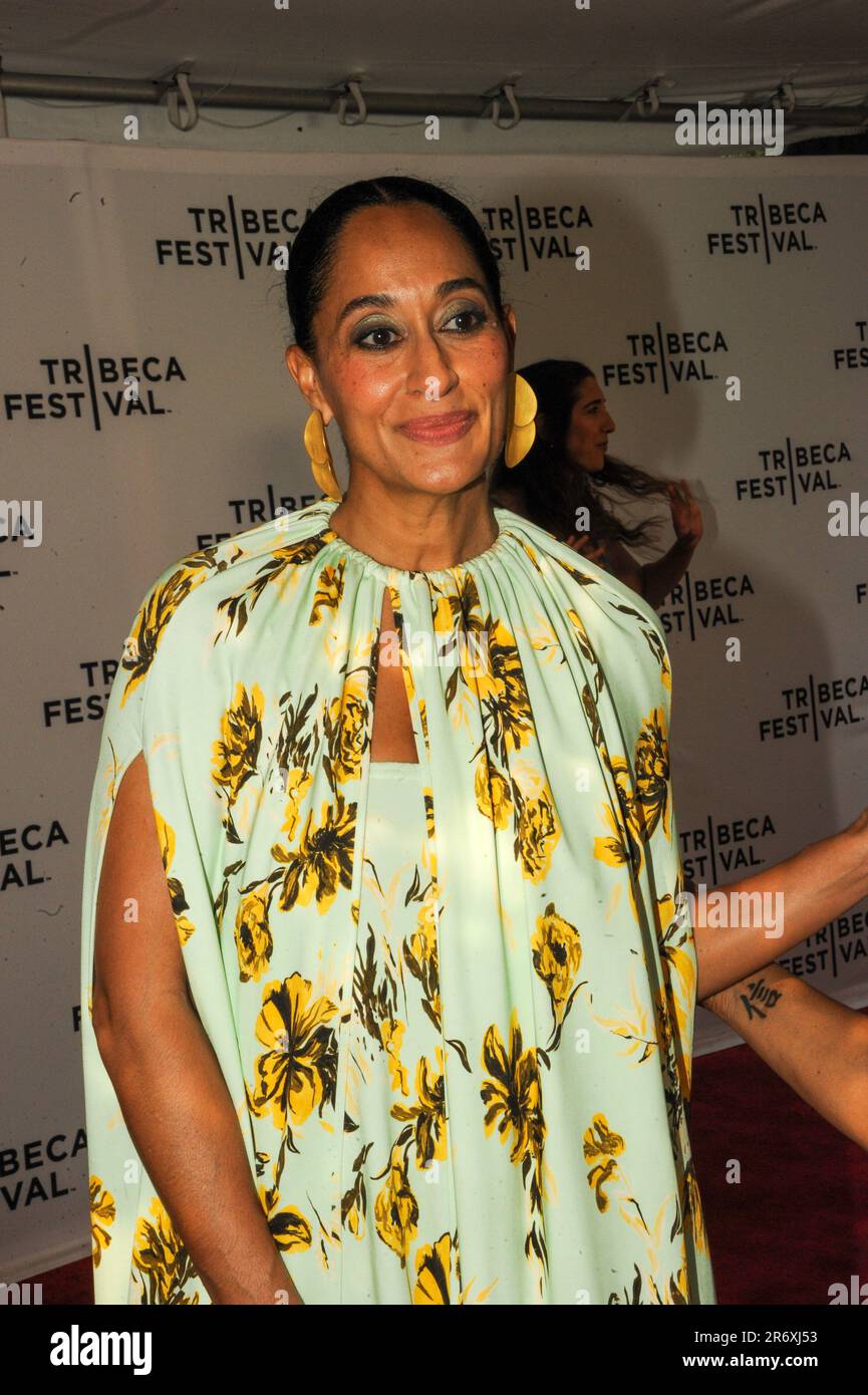 Tracee Ellis Ross arrives at the Cold Copy premiere at Tribeca Film ...