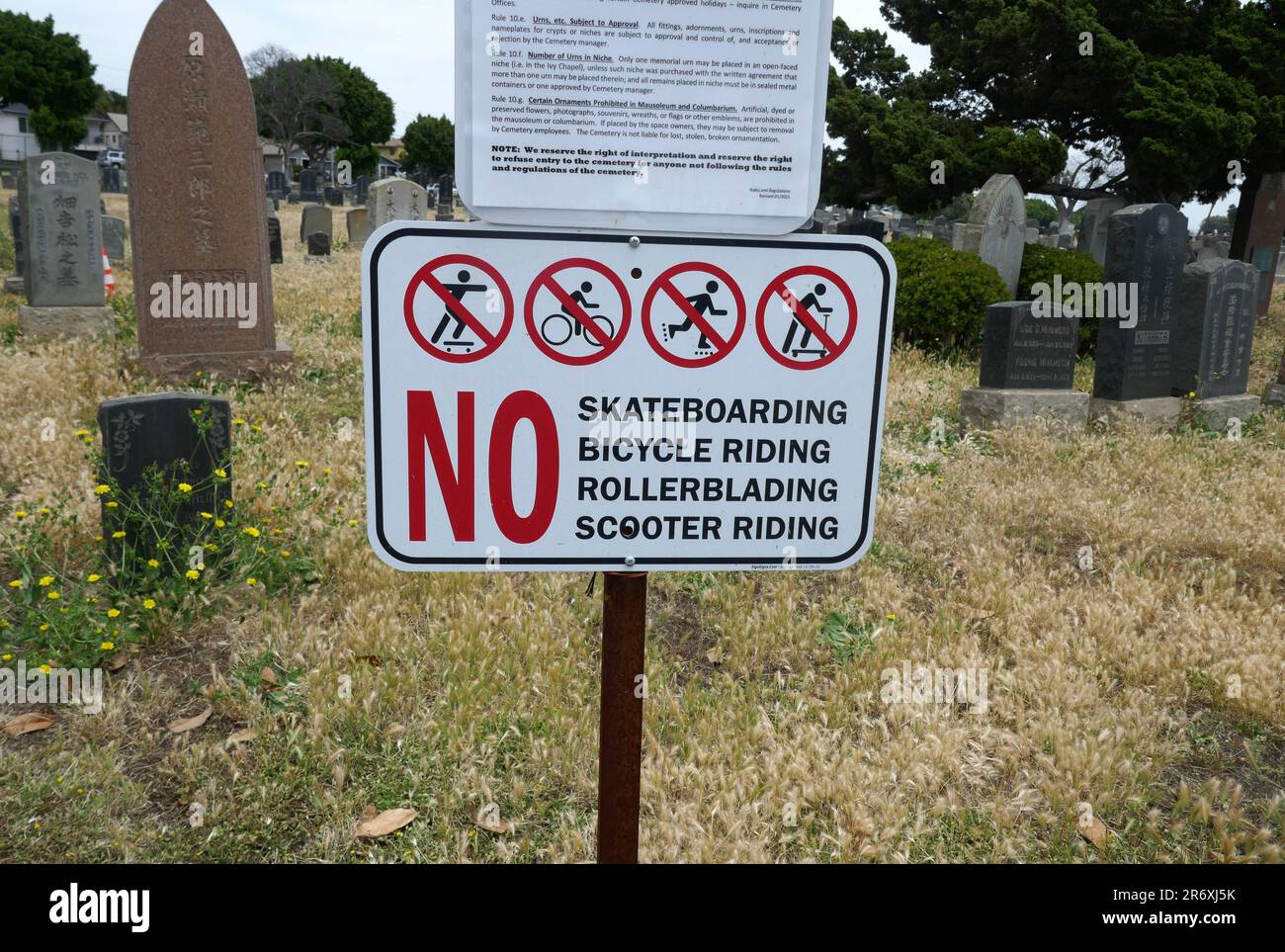Los Angeles, California, USA 8th June 2023 No Skateboarding, Bicycle ...