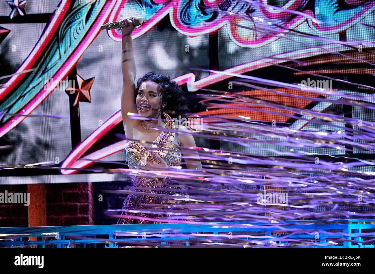 Lorna Courtney performs at the 76th annual Tony Awards on Sunday, June ...