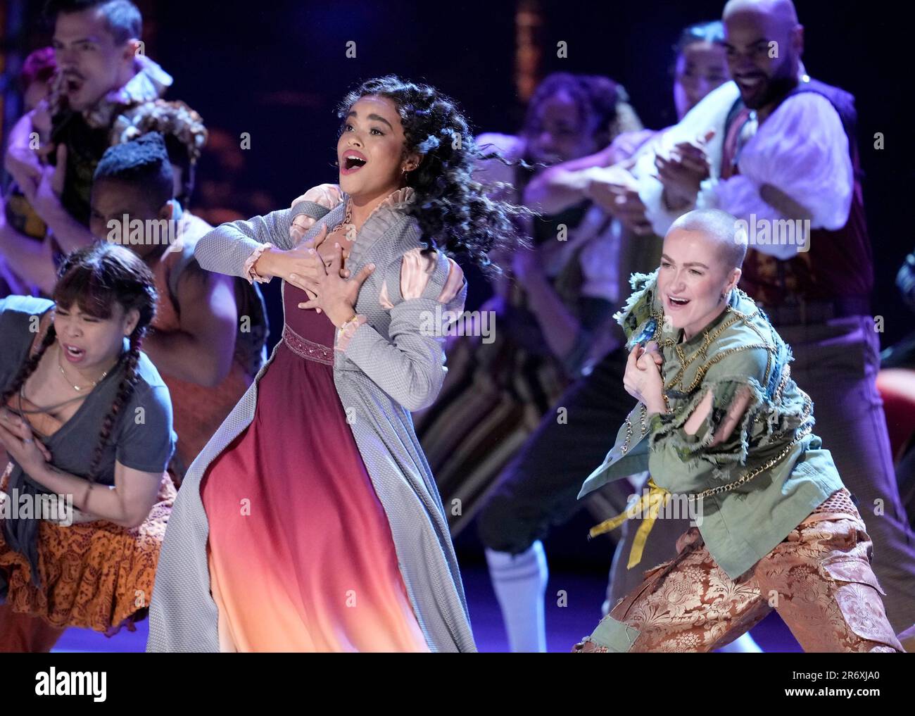 Lorna Courtney and the cast of "& Juliet" perform at the 76th annual ...