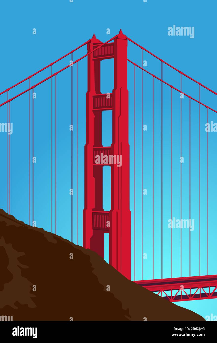 Golden gate design Stock Vector Images - Alamy