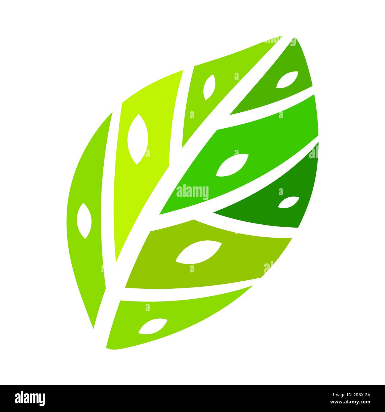Stylized tree with leaves. Illustration or concept for emblem and ...