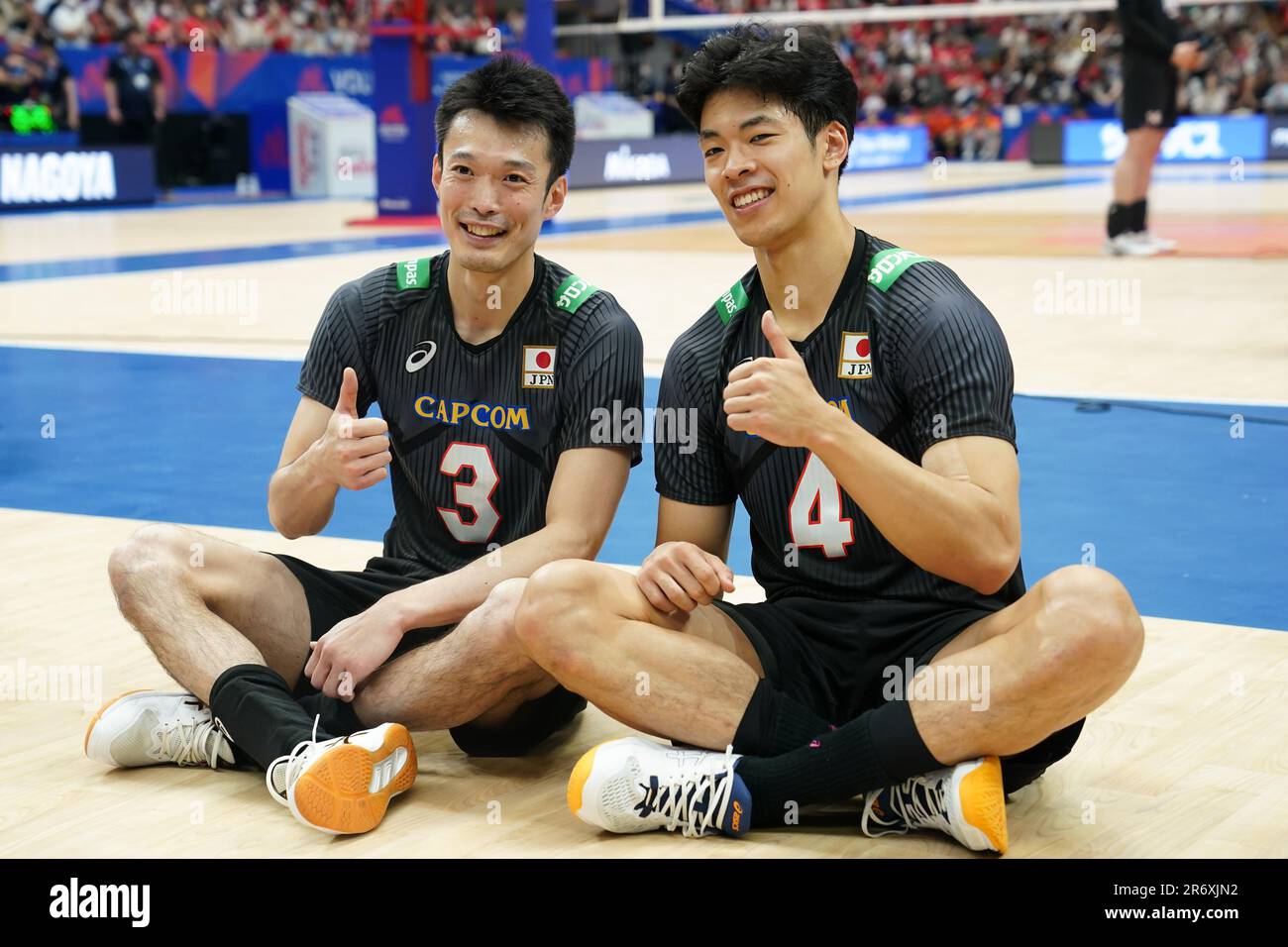 Nippongaishi Hall, Aichi, Japan. 11th June, 2023. (L-R) Akihiro Fukatsu ...