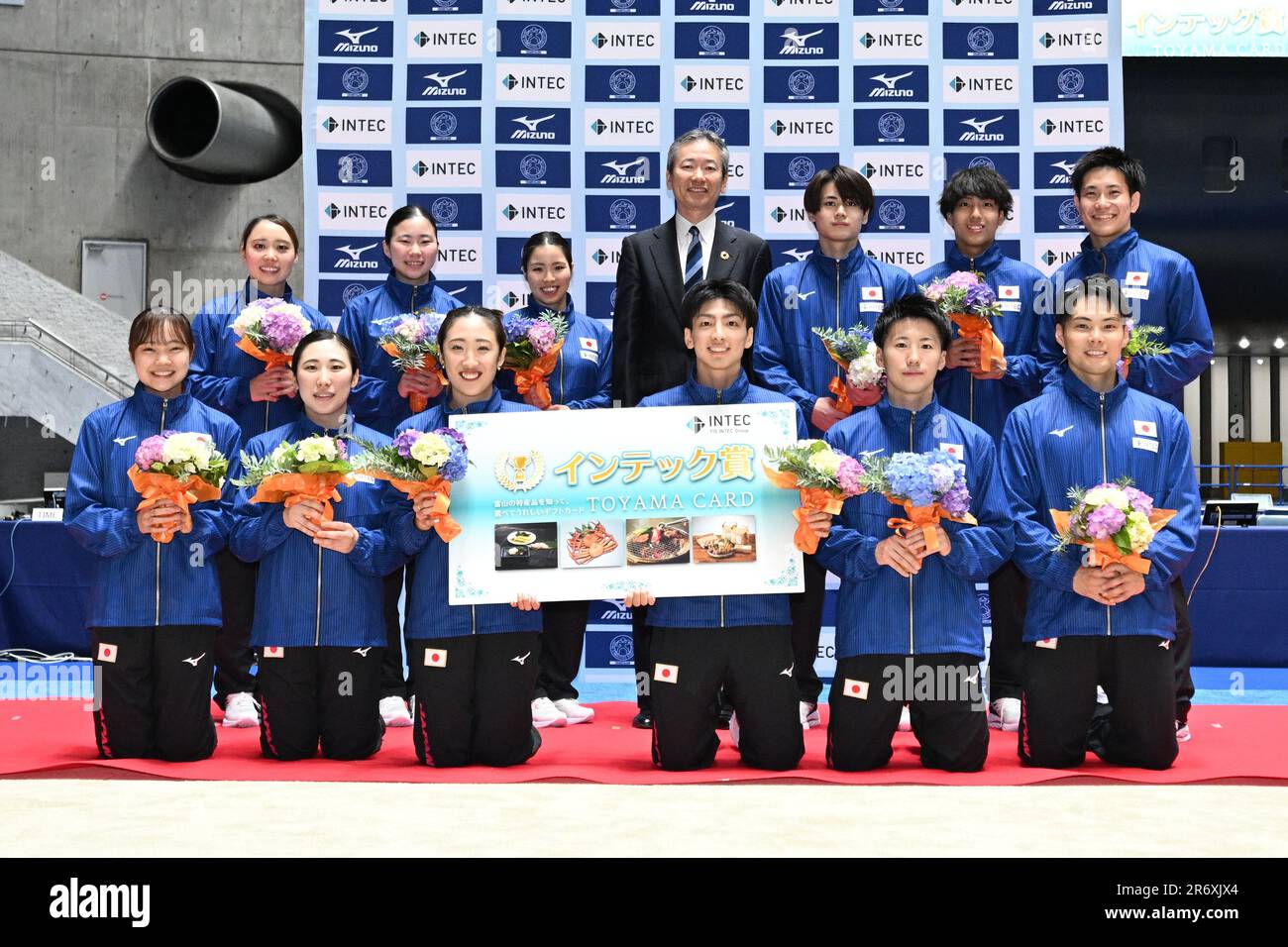 Yoyogi 1st Gymnasium, Tokyo, Japan. 10th June, 2023. Japan team group ...
