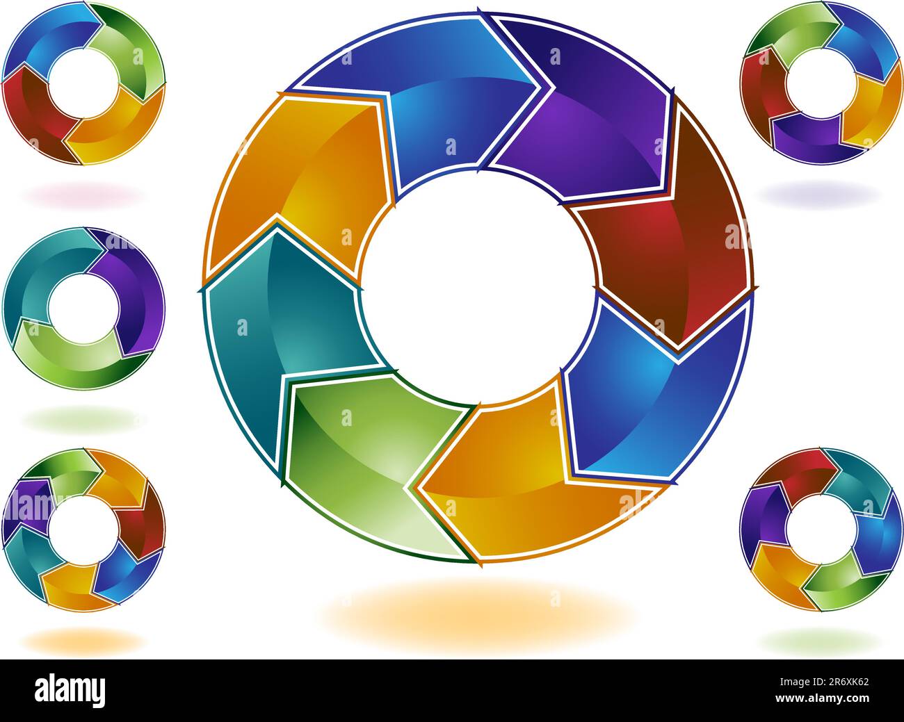 Set of 3D process cycle images Stock Vector Image & Art - Alamy