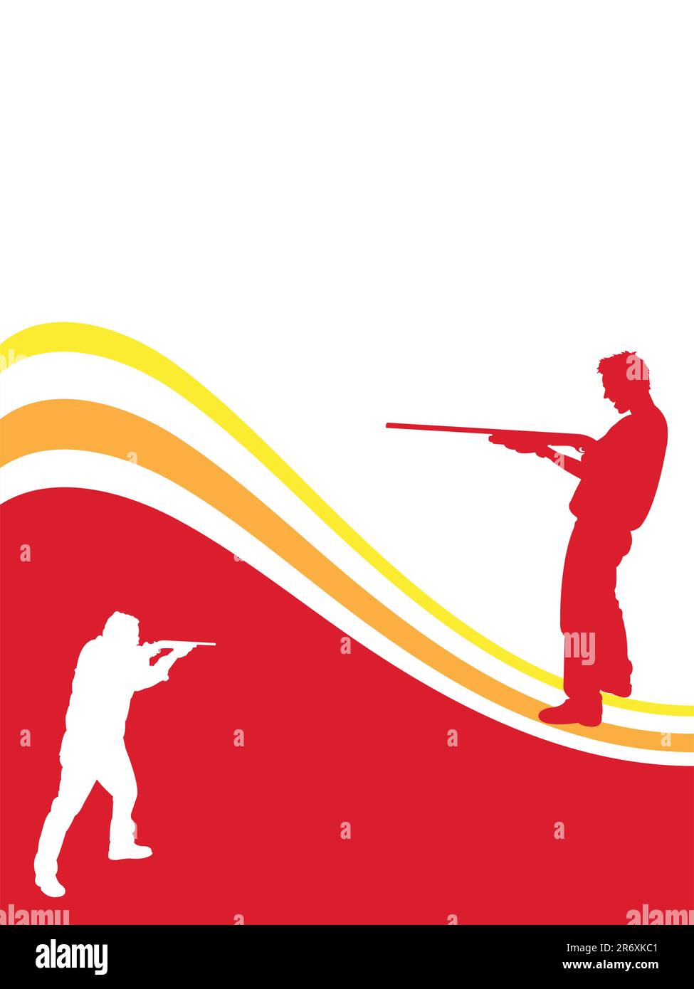 red hunter frame, vector illustration Stock Vector Image & Art - Alamy