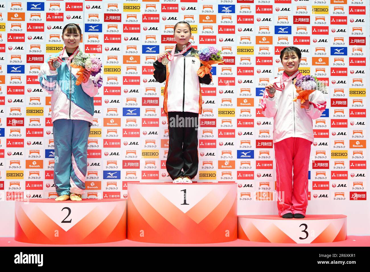 Yoyogi 1st Gymnasium, Tokyo, Japan. 11th June, 2023. (L-R) Hazuki ...