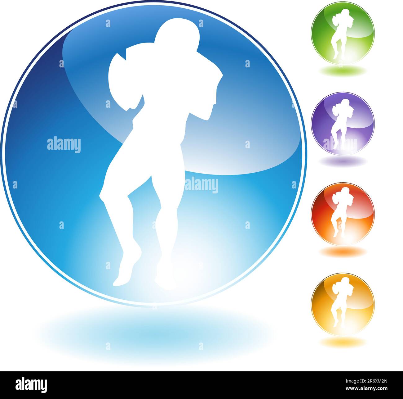 Reflection football Stock Vector Images - Alamy