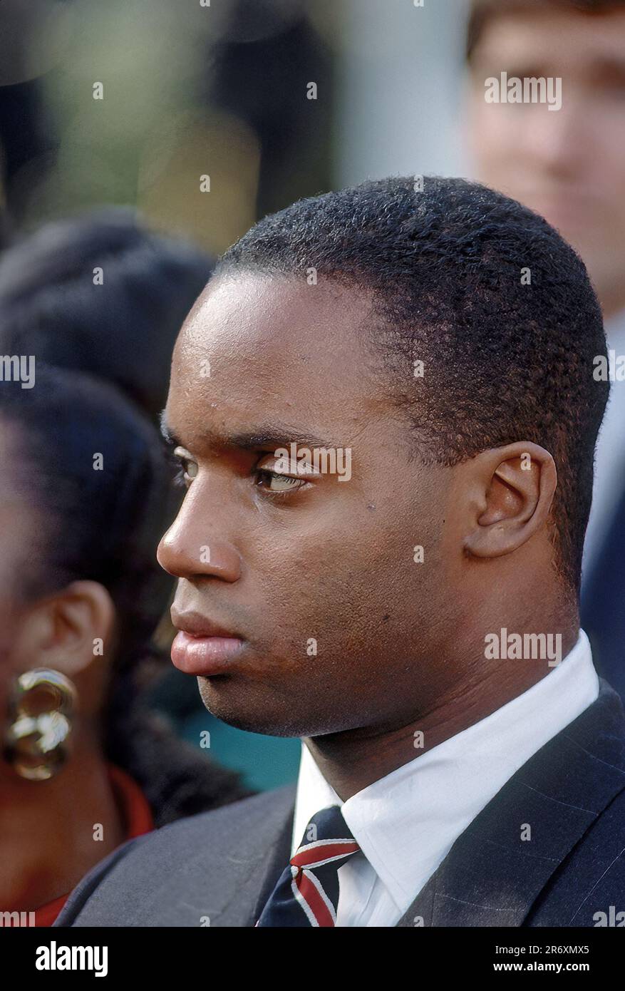 WASHINGON DC - November 30, 1988 Jonathan Jackson standing outside the ...