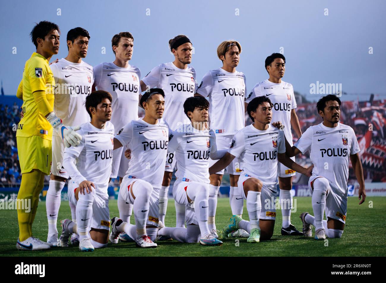 Kanagawa, Japan. 11th June, 2023. Urawa Red Diamonds team group line-up ...