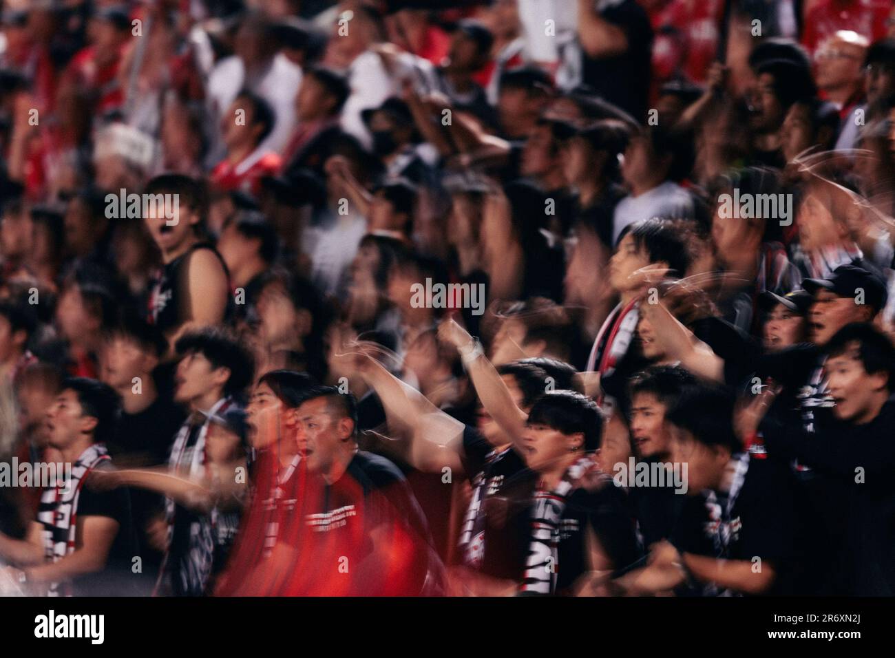 Kanagawa, Japan. 11th June, 2023. Urawa Red Diamonds fans (Reds ...