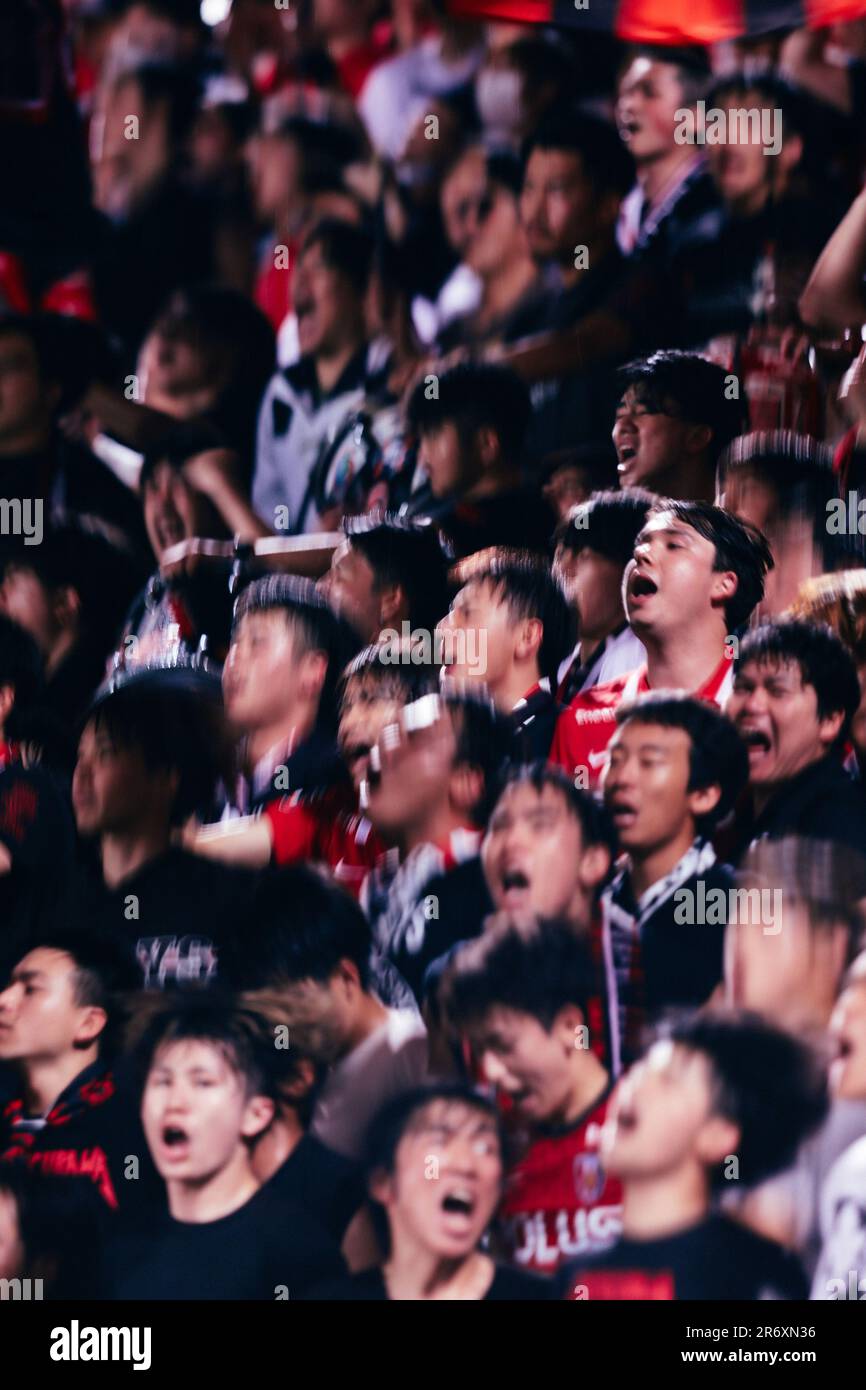 Kanagawa, Japan. 11th June, 2023. Urawa Red Diamonds fans (Reds ...