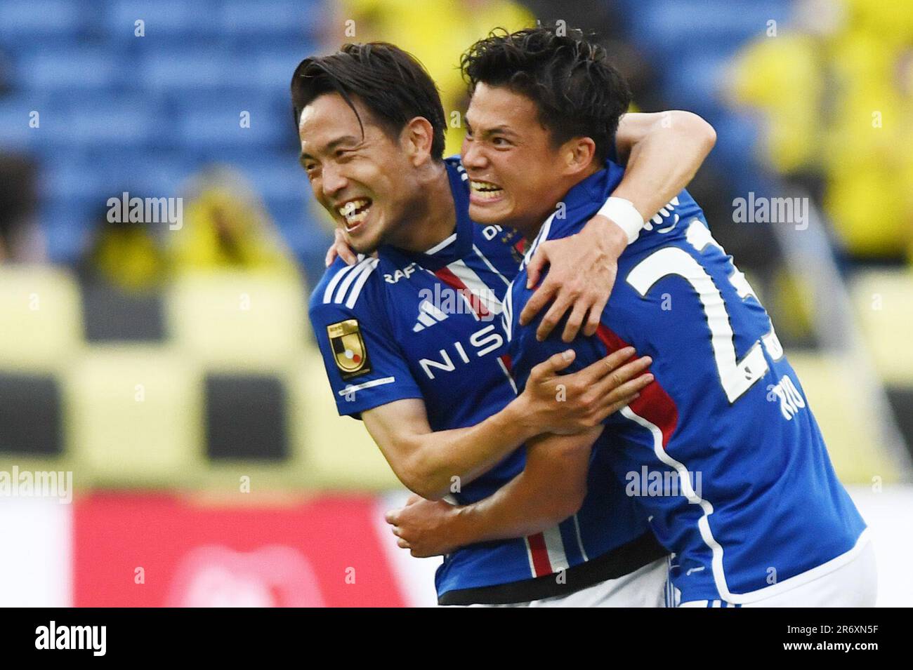 Nissan Stadium, Kanagawa, Japan. 10th June, 2023. Kota Mizunuma (Marinos), Ryo Miyaichi (Marinos ...