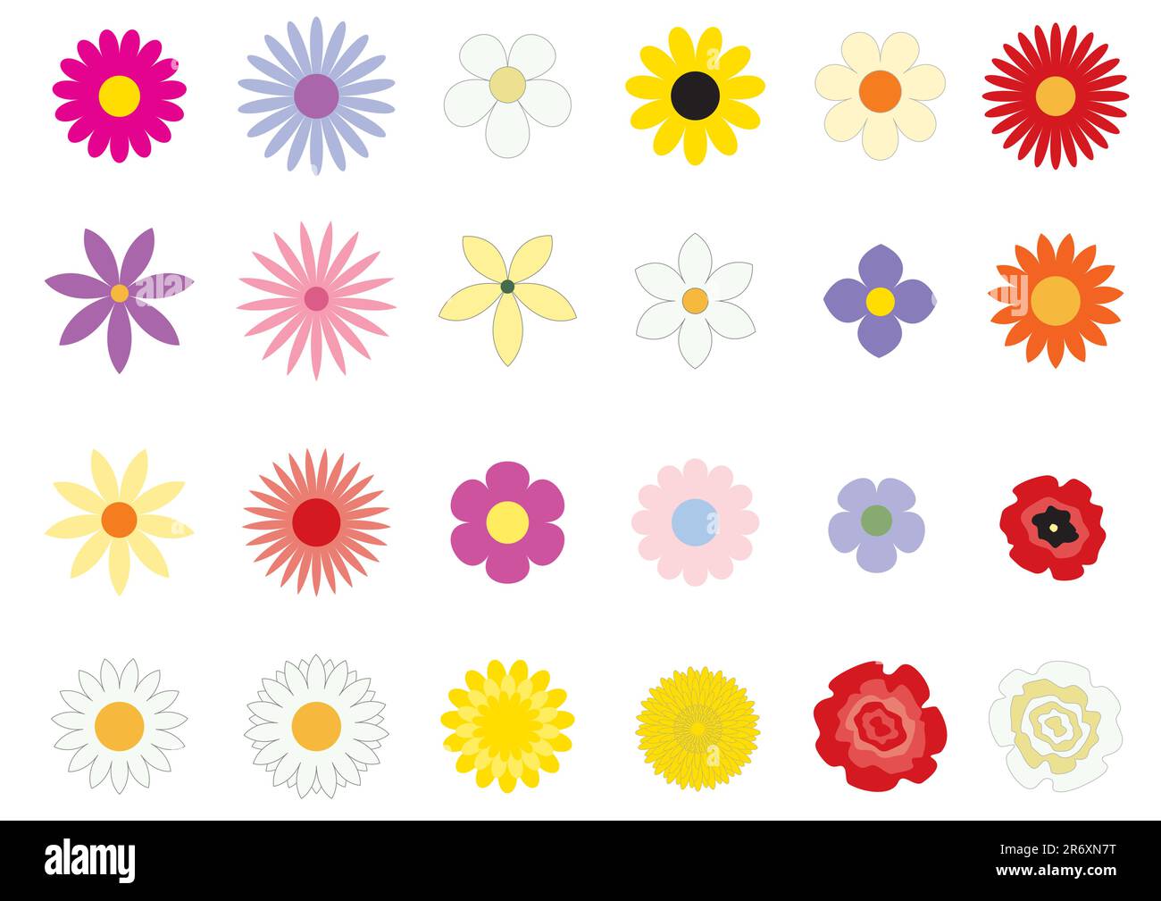 Field of yellow flowers Cut Out Stock Images & Pictures - Alamy