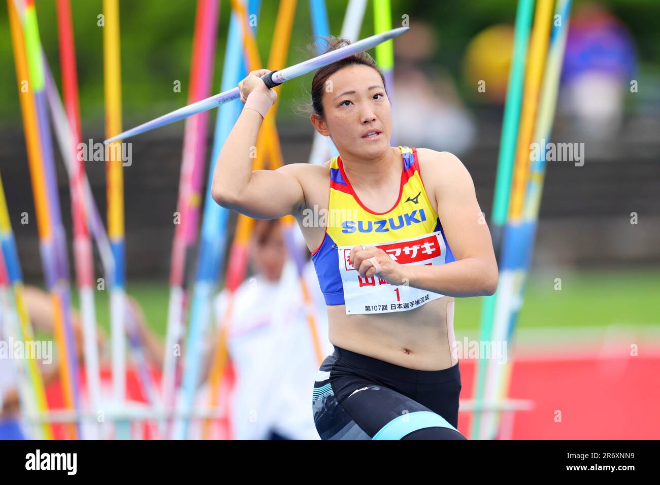 Akita Athletics Stadium, Akita, Japan. 11th June, 2023. Yuki Yamasaki ...