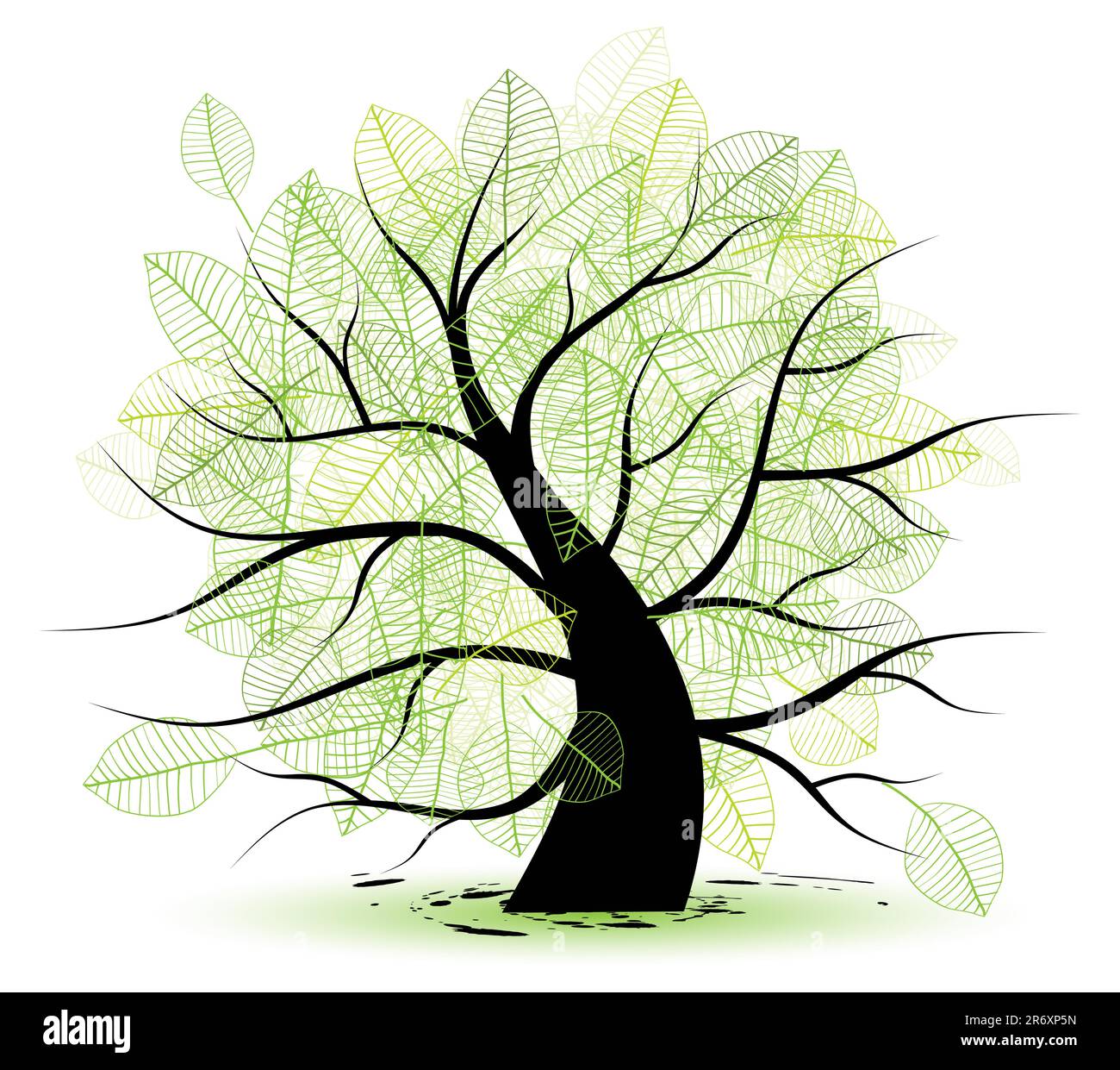 Save an old tree Stock Vector Images - Alamy