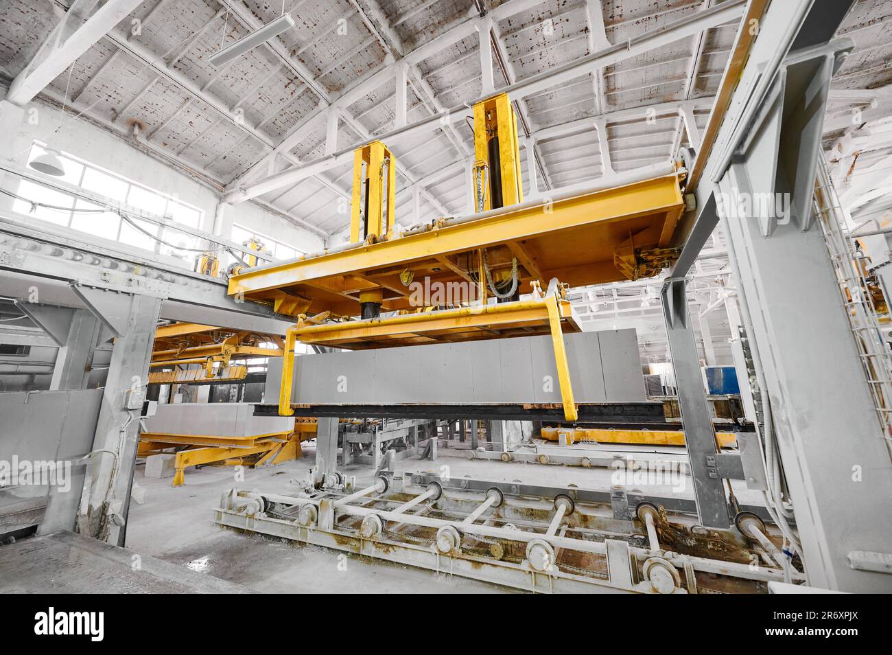 Operating equipment at manufacturing industrial plant Stock Photo - Alamy