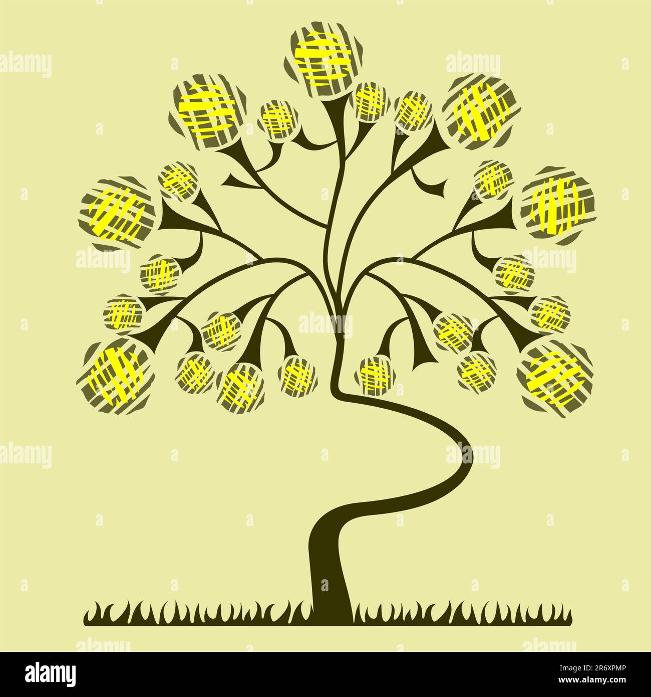 background with a tree Stock Vector Image & Art - Alamy