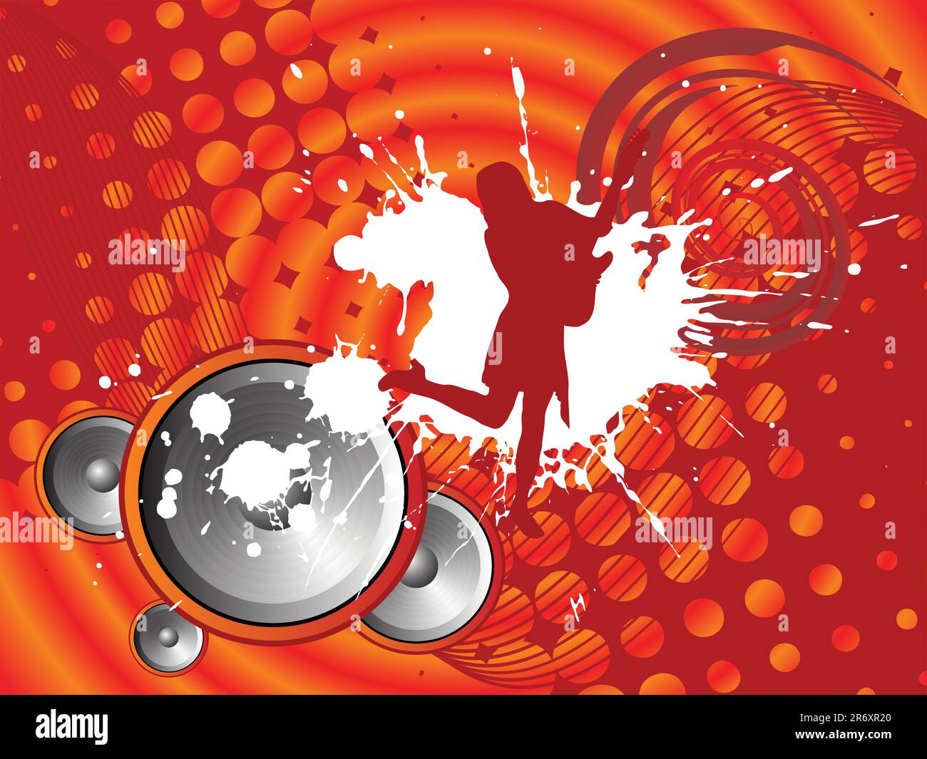 vector illustration of an abstract party background with model ...