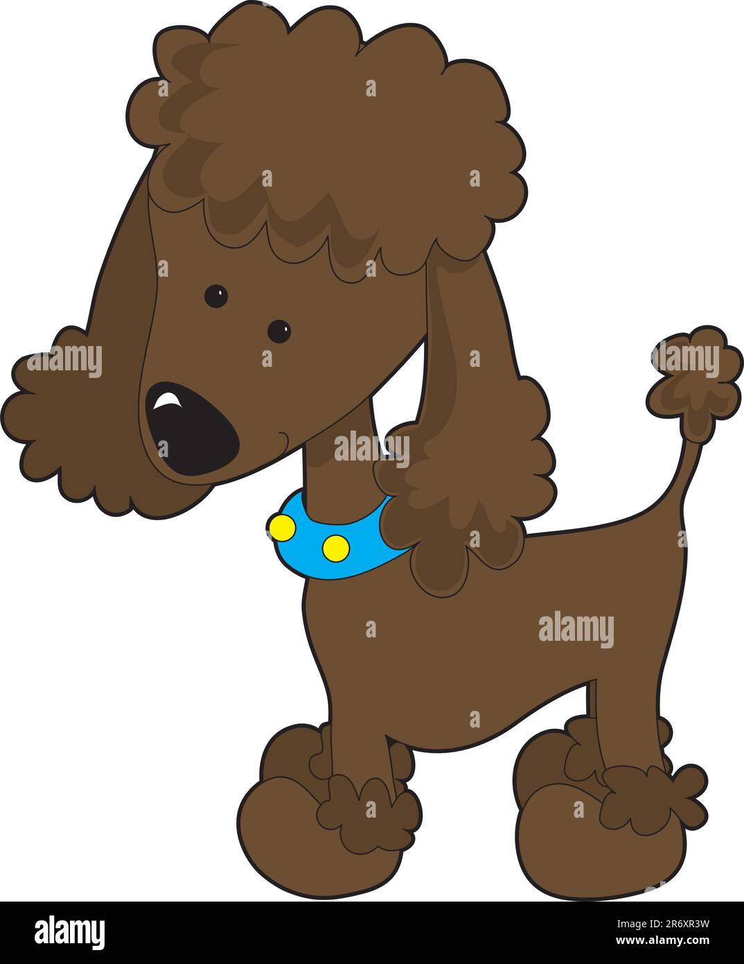 Color brown dog cartoon hi-res stock photography and images - Alamy