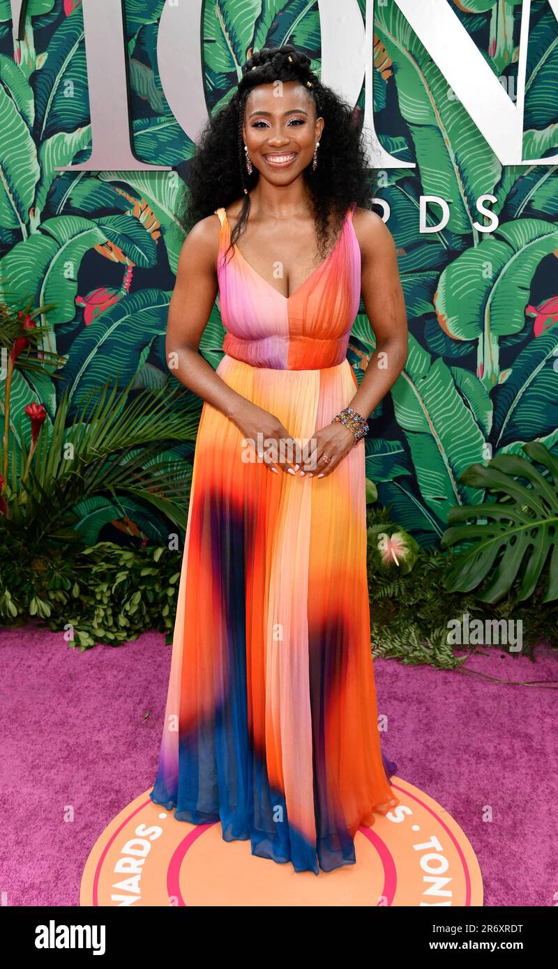 Adrianna Hicks arrives at the 76th annual Tony Awards on Sunday, June ...