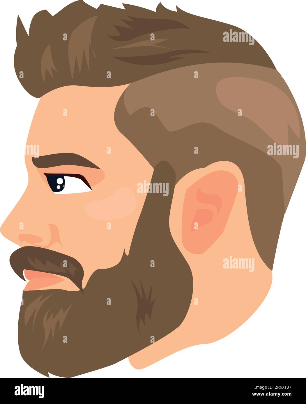 Bearded Man Profile icon. Colored vector element from beards collection ... Bearded Man Profile icon. Colored vector element from beards collection ...