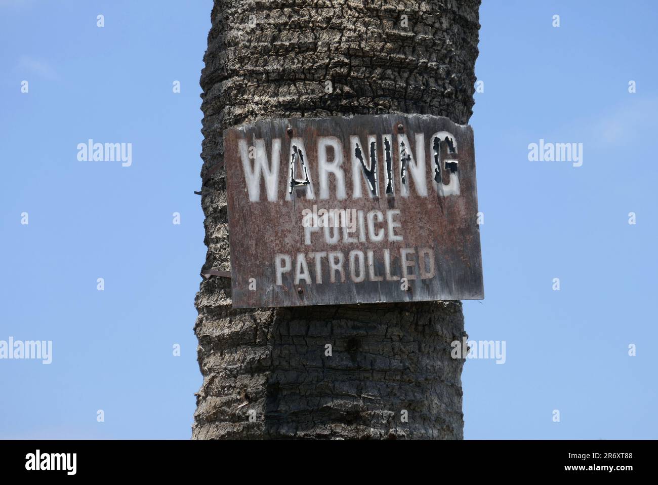Los Angeles, California, USA 8th June 2023 Warning Police Patrolled ...