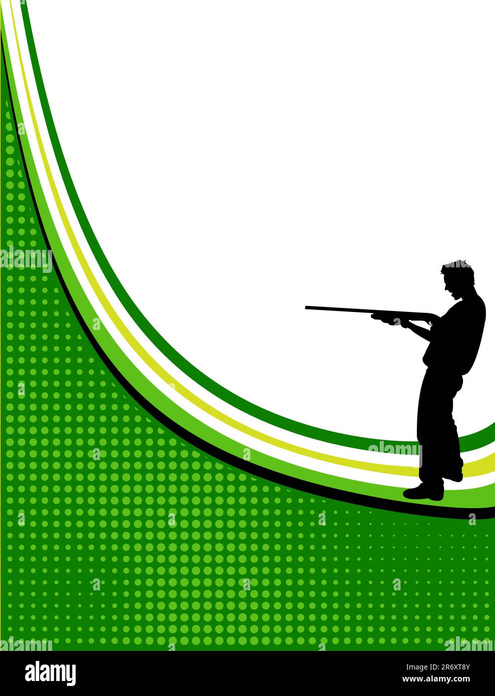 green hunter frame, vector illustration Stock Vector Image & Art - Alamy