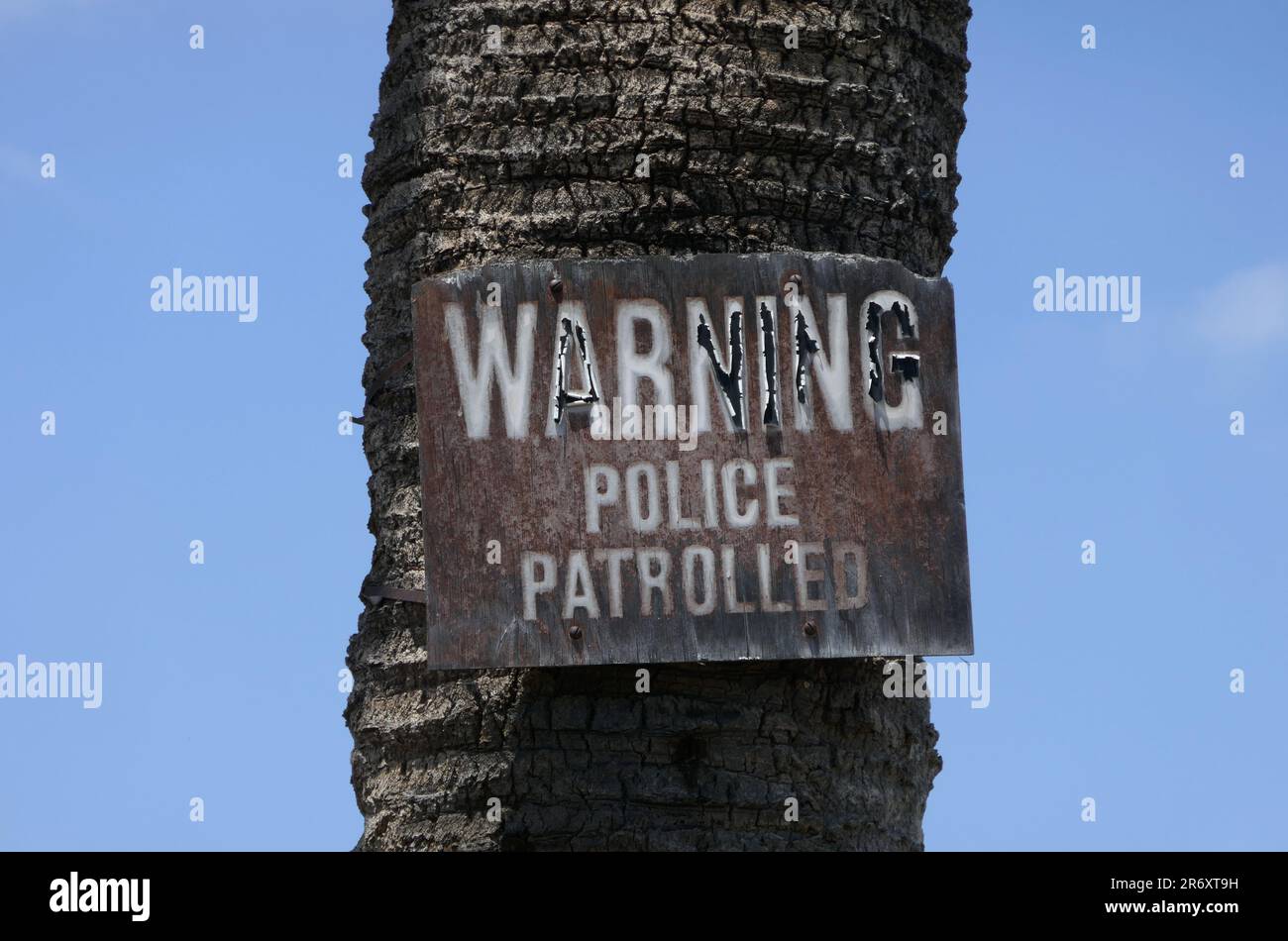 Los Angeles, California, USA 8th June 2023 Warning Police Patrolled ...