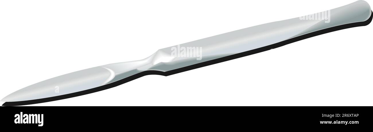 Realistic vector scalpel isolated on a white background Stock Vector ...