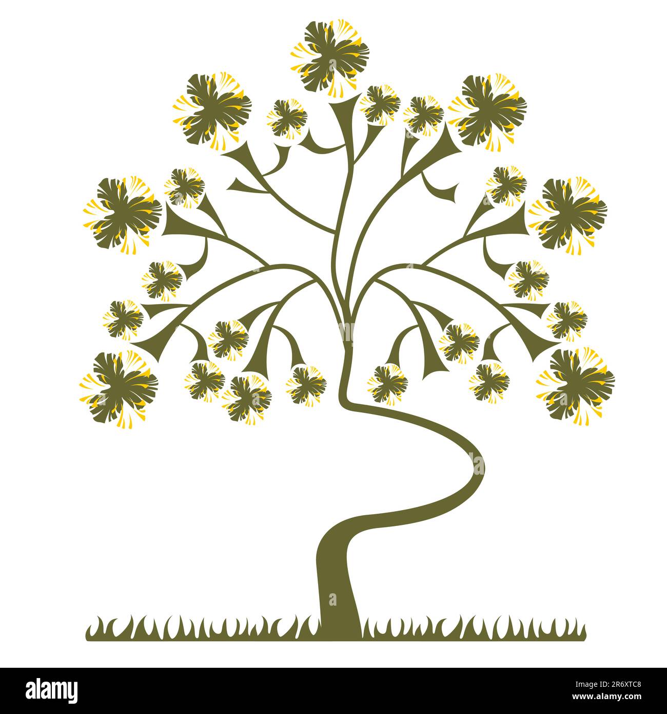 background with a tree Stock Vector Image & Art - Alamy